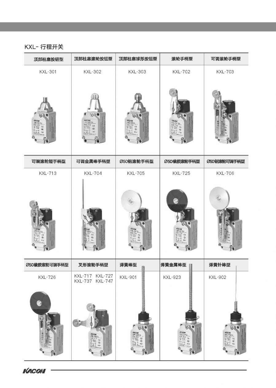 KXL-705 行程开关 - 浙江凯昆机电有限公司
